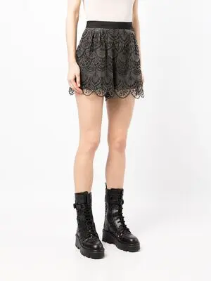 Shiatzy Chen Art-deco Lace Shorts