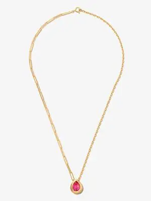 Yvonne Léon 9kt Yellow Crystal Necklace