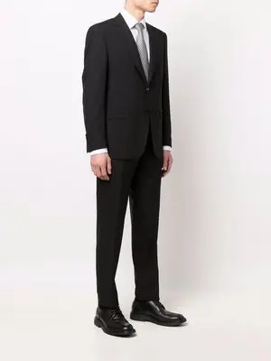 Canali Tailored Single-breasted Suit - Black