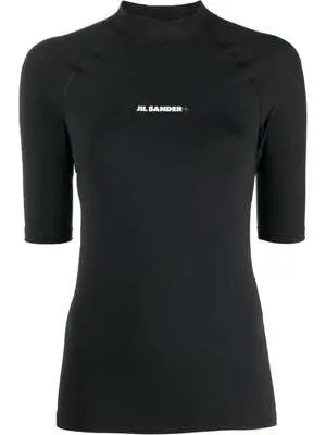 JIL SANDER Logo-print Scuba Top