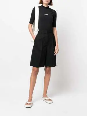 JIL SANDER Logo-print Scuba Top