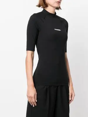 JIL SANDER Logo-print Scuba Top