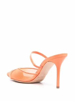 MALONE SOULIERS Mesh Pointed-toe Mules