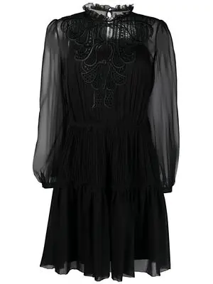 Alberta Ferretti Sheer Lace Dress