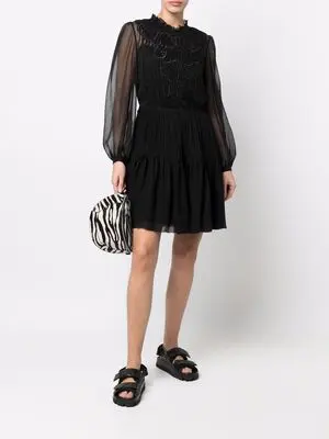 Alberta Ferretti Sheer Lace Dress