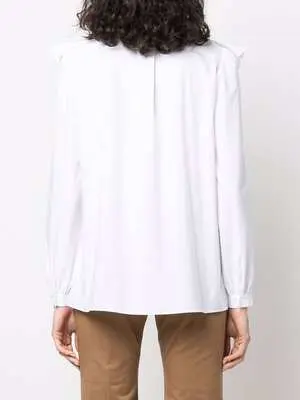 Alberta Ferretti Ruffle Lace Shirt