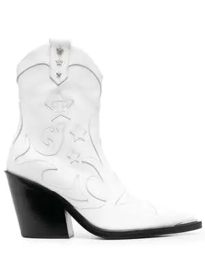 Philipp Plein Stars-detail Cowboy Boots