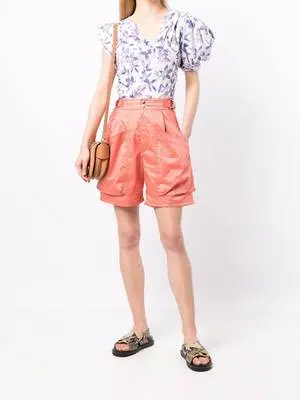 Isabel Marant Étoile Madinea Floral-print Blouse - Purple