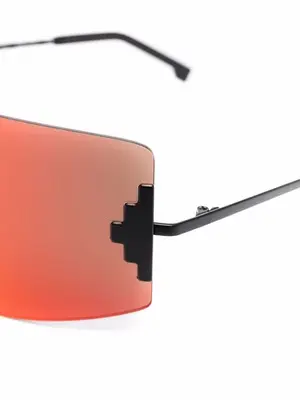 MARCELO BURLON COUNTY OF MILAN Bolax Shield Sunglasses - Red