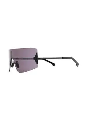MARCELO BURLON COUNTY OF MILAN Bolax Shield Sunglasses - Black