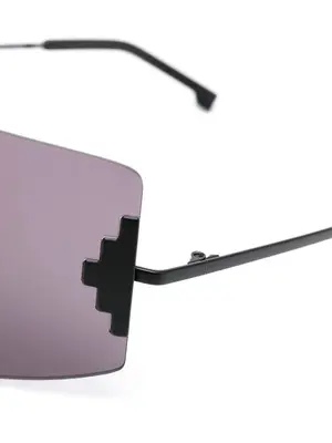 MARCELO BURLON COUNTY OF MILAN Bolax Shield Sunglasses - Black