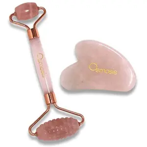 OSMOSIS Skincare Rose Quartz Roller And Gua Sha Set - One-color