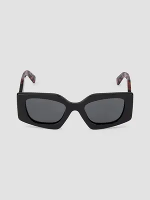 Prada 51mm Geometric Sunglasses - Black