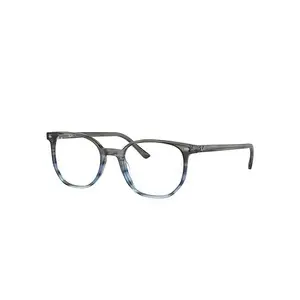 Ray-ban Elliot Optics Eyeglasses Frame - Striped Grey & Blue