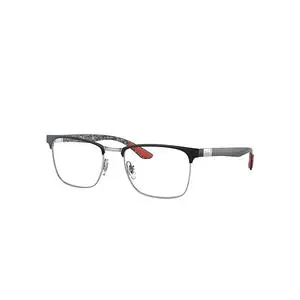 Ray-ban Optics Eyeglasses Frame Clear Lenses Polarized - Black
