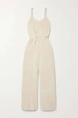 Suzie Kondi Suzie Kondi Elma Cotton-Blend Terry Jumpsuit Beige