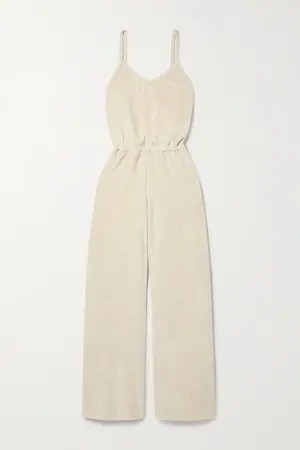 Suzie Kondi Suzie Kondi Elma Cotton-Blend Terry Jumpsuit Neutrals