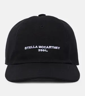 Stella McCartney Embroidered Logo Baseball Cap - Black