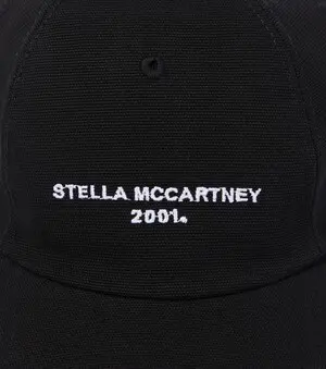 Stella McCartney Embroidered Logo Baseball Cap - Black