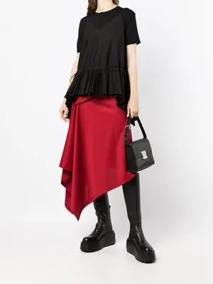 JUUN.J Pleated-hem T-shirt