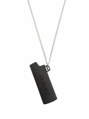 AMBUSH Lighter Case Pendant Necklace - Silver