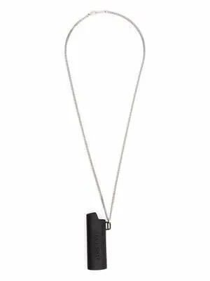 AMBUSH Lighter Case Pendant Necklace - Silver