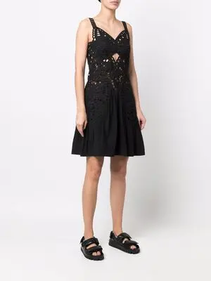 Alberta Ferretti Lace Style Cut Out Dress