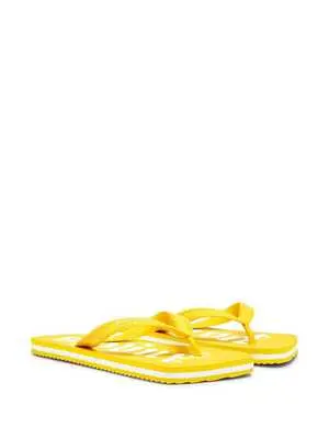 Palm Angels Logo-print Flip Flops - Yellow