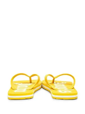 Palm Angels Logo-print Flip Flops - Yellow