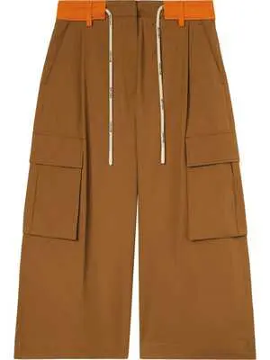Palm Angels Cropped Cargo Trousers