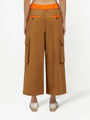 Palm Angels Cropped Cargo Trousers