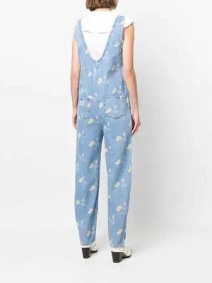 GANNI Floral Print Jumpsuit