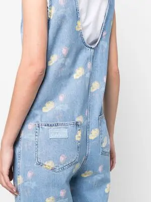 GANNI Floral Print Jumpsuit