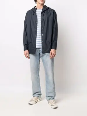 Rains Drawstring Hooded Jacket