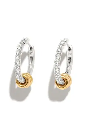 SPINELLI KILCOLLIN 18kt Gold And Diamond Hoop Earrings - Silver
