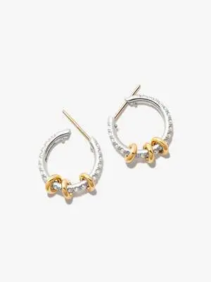 SPINELLI KILCOLLIN 18kt Gold And Diamond Hoop Earrings