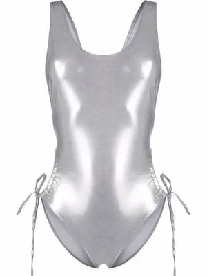 Isabel Marant Étoile Metallic Cut-out Swimsuit