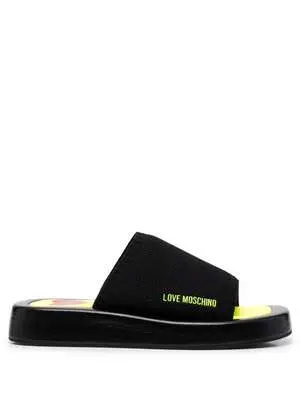Moschino Logo-print Open-toe Slides