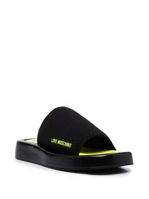 Moschino Logo-print Open-toe Slides