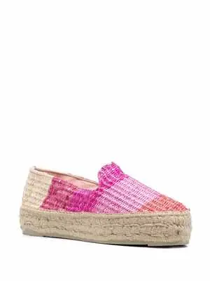 Manebí Yucatan Woven Espadrilles - Pink