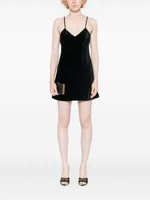 Saint Laurent Velvet Mini Dress