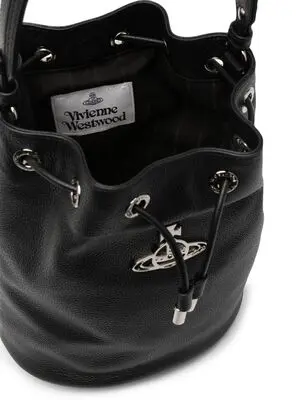 VIVIENNE WESTWOOD Logo Drawstring Shoulder Bag