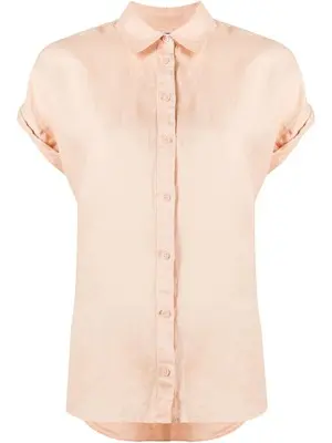 Ralph Lauren Rolled-cuffs Linen Shirt - Pink