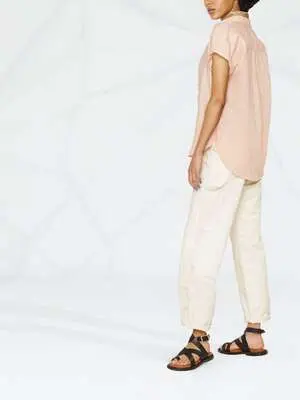 Ralph Lauren Rolled-cuffs Linen Shirt - Pink