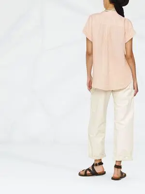 Ralph Lauren Rolled-cuffs Linen Shirt - Pink