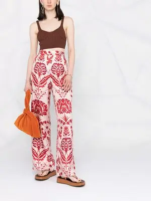 AERON Joan Rib-knit Crop Top
