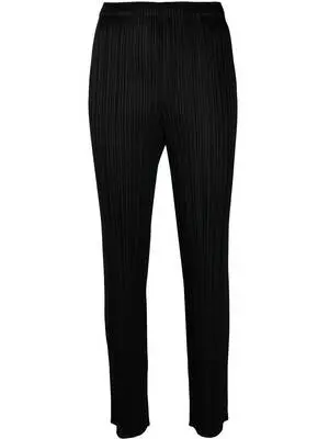 Issey Miyake Straight Trousers - Black