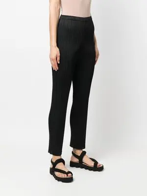 Issey Miyake Straight Trousers - Black