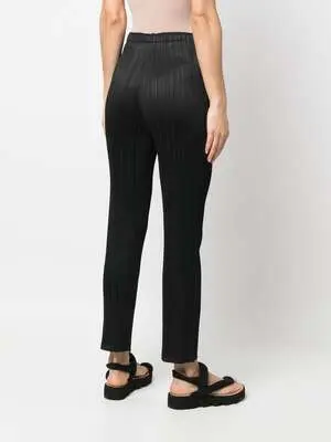 Issey Miyake Straight Trousers - Black