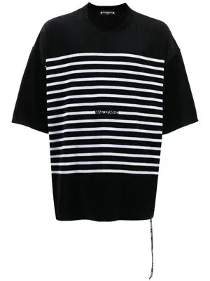 MASTERMIND WORLD Striped Skull-print T-shirt